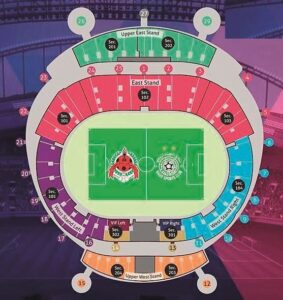 Khalifa International Stadium Seating Plan with Seat Numbers, FIFA ...