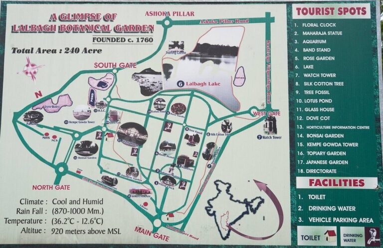 Lalbagh Botanical Garden Timings 2025, Entry Fee, Map, Parking