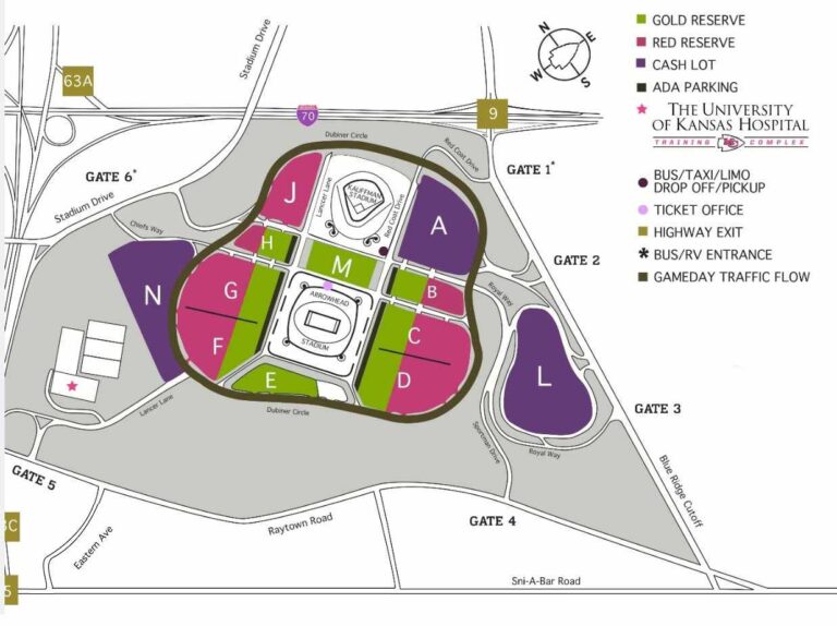 Arrowhead Stadium Seating Plan,Ticket Price,Booking,Parking Map